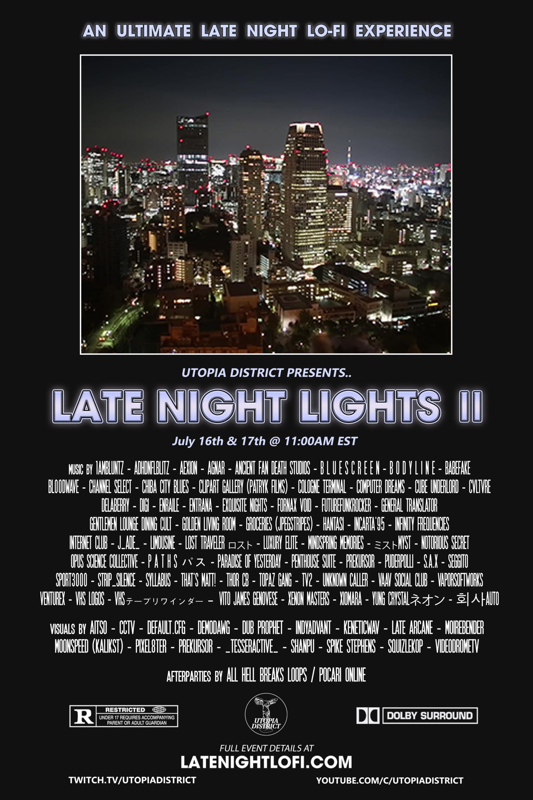 Late Night Lights II - A Late Night Lo-Fi & Vaporwave Fest